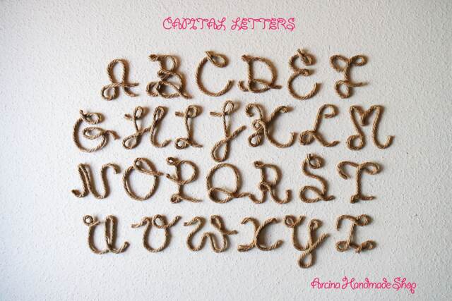 Personalized Rope Name Sign Copper Color Wall Art by Etsy | ufurnish.com
