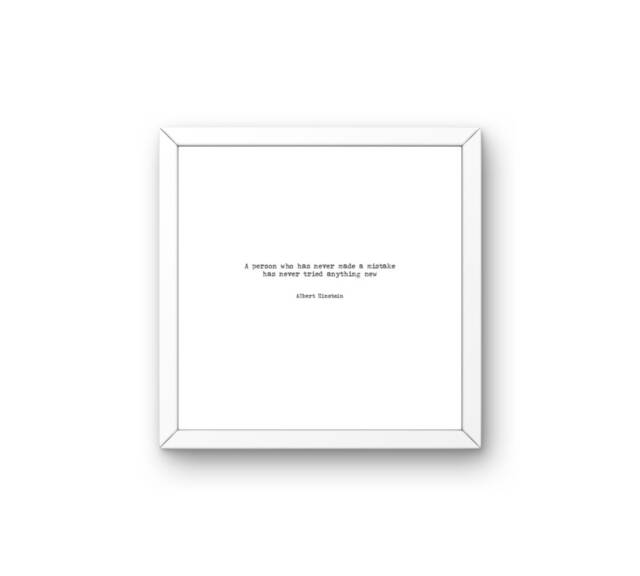 Albert Einstein Typewriter Style Quote Print Mistakes by Etsy ...