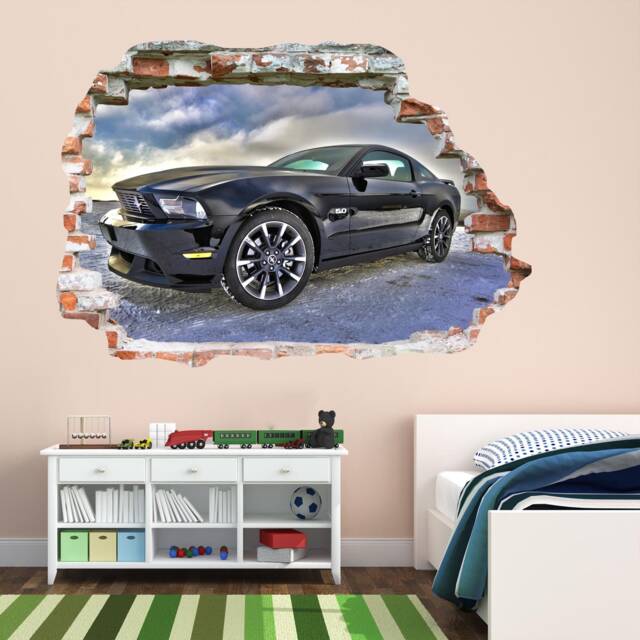 Mustang Muscle Car Wall Stickers Mural Decal Poster Print Art Home ...