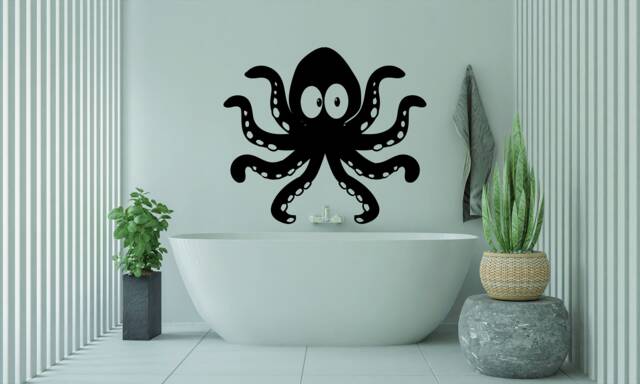 Octopus Wall Decal Vinyl Sticker - Tentacles Decals Underwater Animal ...