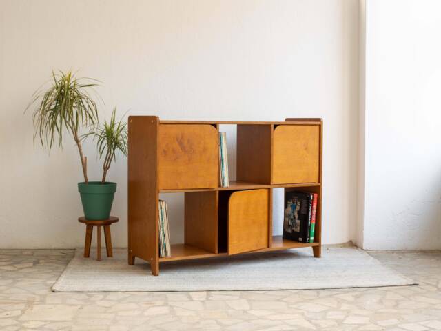 Versatile Wood Sideboard For Storage & Display, Multi-Compartment ...