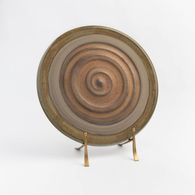 Handcrafted Ceramic Art Plate Elegant Pottery Wall Decor by Etsy ...