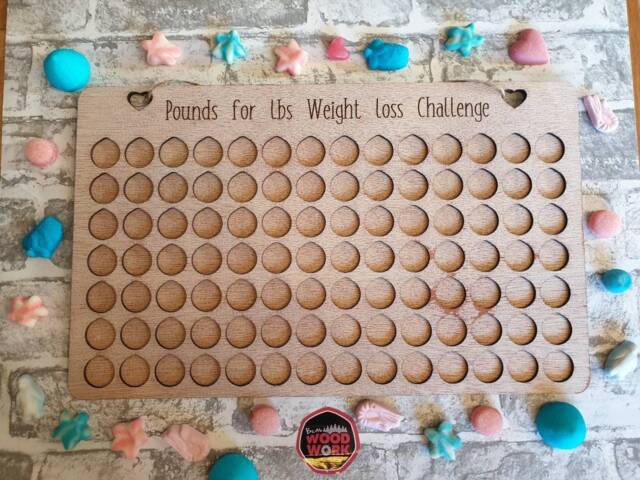 7 Stone Weight Loss Tracker Board. Pounds For lbs Motivational Tool by ...