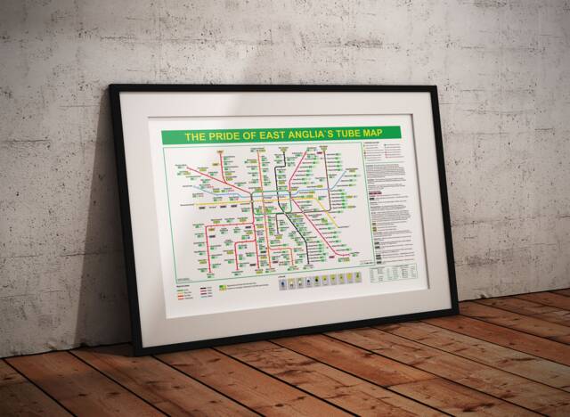 The Norwich City Tube Map by Etsy | ufurnish.com