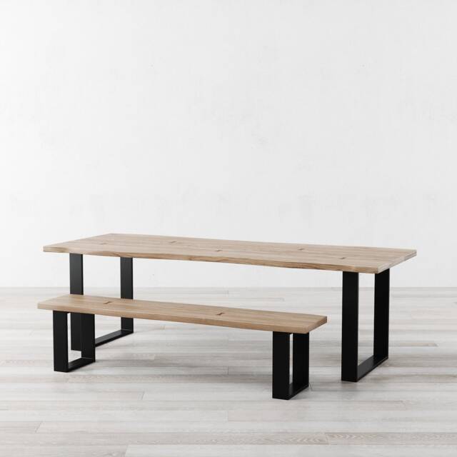 Dell Live Edge Natural Oak Dining Table by Etsy | ufurnish.com