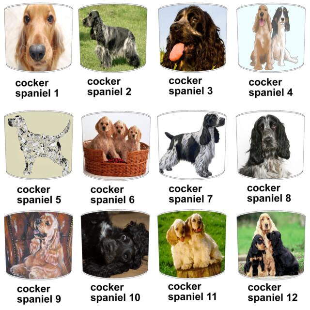 Cocker Spaniel Puppy Dog Drum Lampshade For Ceiling Light Pendant Table ...