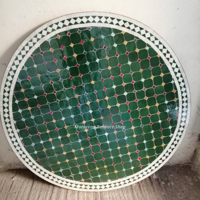 Moroccan Mosaic Table, Handcrafted Round Table, Outdoor/ Indoor Multi-Colors Home Decor by Etsy ...