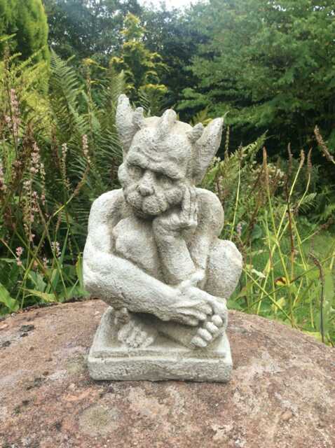 Reconstituted Stone Garden Thinking Gargoyle by Etsy | ufurnish.com