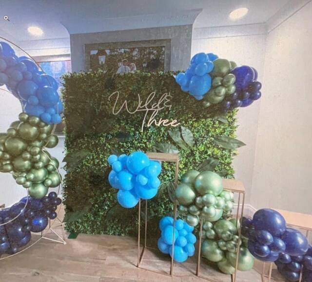 Wild & Three Sign Ex Large Scribble Font - Wall Art, 3rd Birthday Decor ...