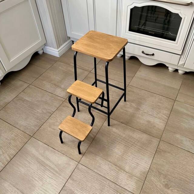 Closet Step Stool, Step Ladder Adult, Library Steps, Three Tier Wooden ...