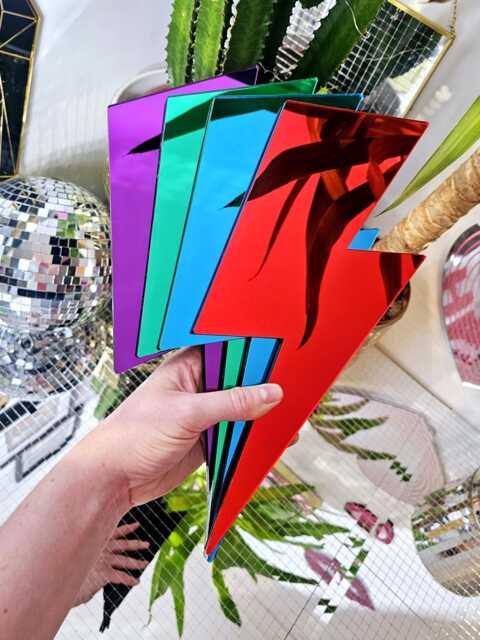 Lightning Bolt Mirror - Lightening Thunderbolt Flash Wall Art Dopemine ...