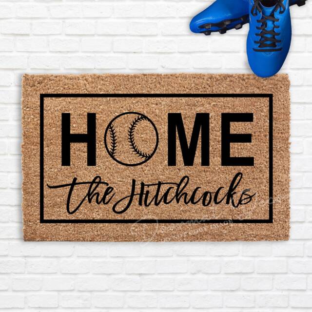 Baseball Softball Doormat Sports Team Gift Entryway Decor For Home by ...