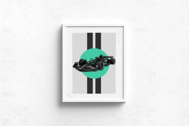 Mercedes Amg F1 Car Livery, Formula 1 Inspired Wall Art, Decor ...