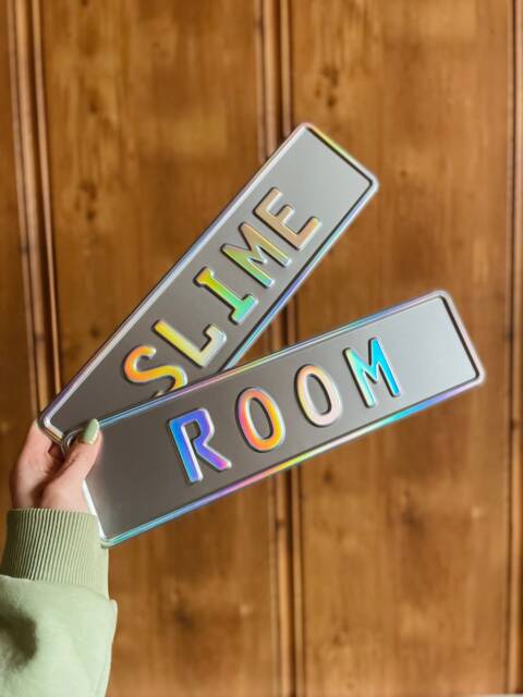 Custom Gray Sign Plate Personalized Name Reflective Plaque Sign Phish ...