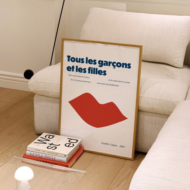 Tous Les Gar??ons Et Filles French Retro Gicl??e Art Print// Indie // A4 A3 A2 by Etsy ...