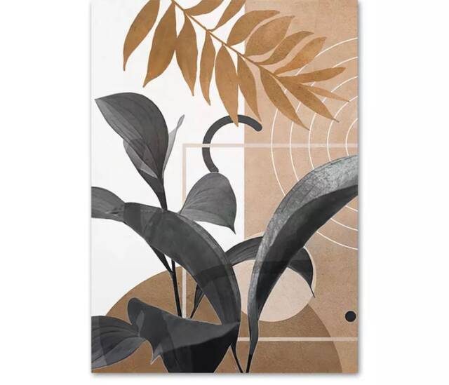 Floral Boho Canvas Wall Art Decor, Plant Poster, Physical Print, Boho ...