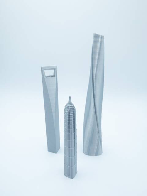 Shanghai Skyscraper Models - 3D Printed 3 Pack by Etsy | uFurnish.com