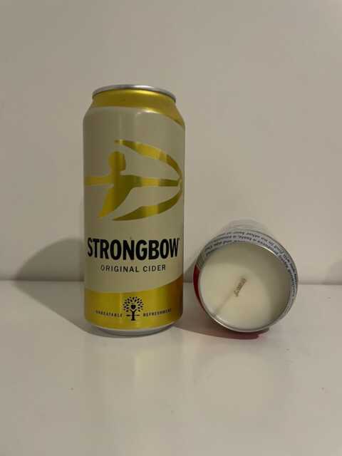 Strongbow Cider Can Candle 440Ml - Burns For >50 Hours Fragrances Hand ...