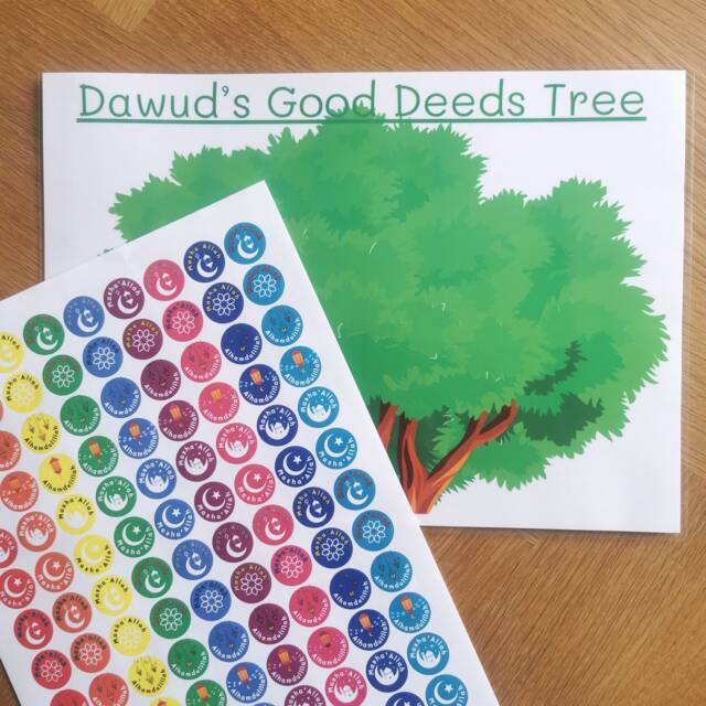 Good Deeds Chart With 117 Stickers - Tree Ramadan by Etsy | ufurnish.com