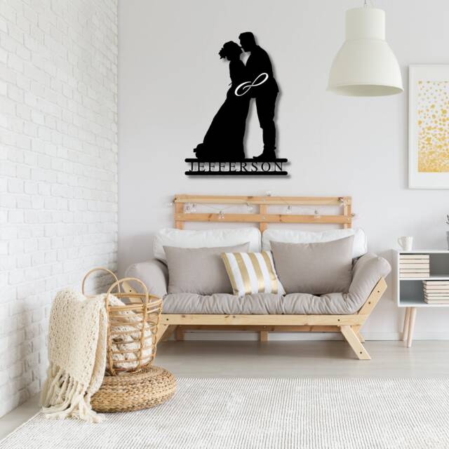 Personalized Metal Couple Sign, Anniversary Gift, Newly Engaged Custom ...