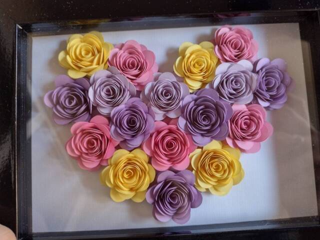 Heart - Paper Flower Box Frame by Etsy | ufurnish.com