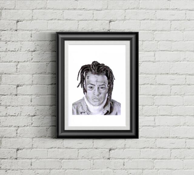 A4 Print Of My Original Xxxtentacion Pencil Drawing. Art By Mel Wall ...