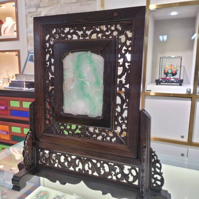 Home Deco, Genuine Vintage Jade Burma Jade Interior, Ebony & Handmade ...