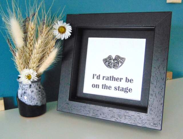 Comedy Tragedy Framed Art Pewter Theatre Masks, by Etsy | ufurnish.com