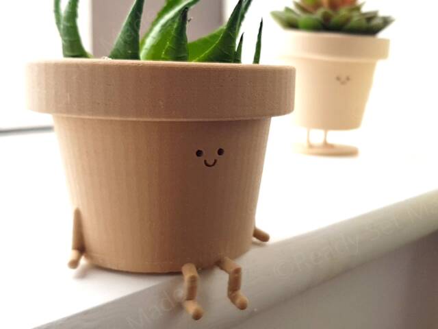 Sitting Pot - Cute Plant Planter Character Indoor Cactus Succulent by ...