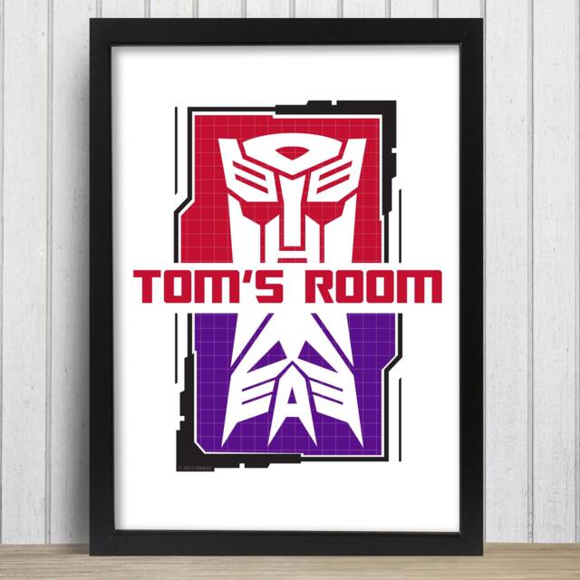 Transformers Print - Logo Personalised Name Wall Art Poster by Etsy ...