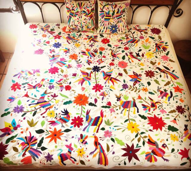 Beautiful Otomi Bed Cover For King 2x2 Meters by Etsy | ufurnish.com