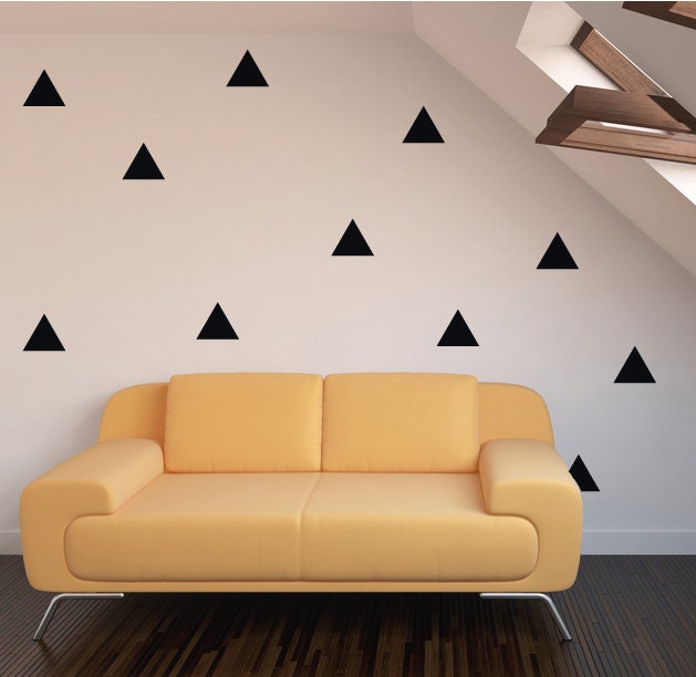 100 Triangle Wall Stickers, Decoration Confetti, Decals, Vinyl ...