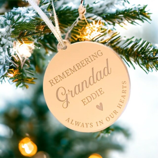 Remembrance Hanging Tag, in Loving Memory, Keepsake Bauble, Family ...