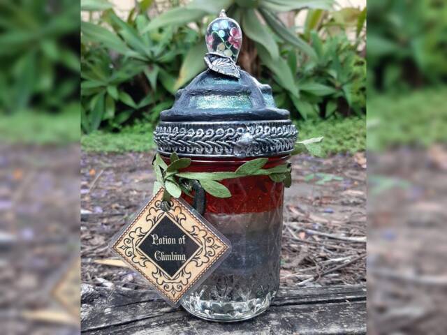 Potion Of Climbing Candle Amber Scented Gel Wax, D&d Geek Decor by Etsy ...