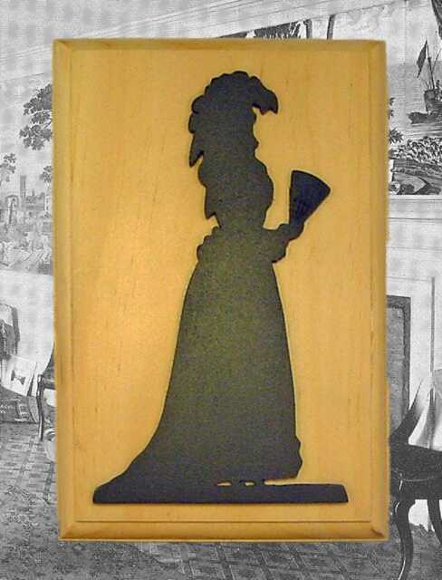 Handmade Victorian Lady Silhouette Wood Wall Art, Elegant Home Decor by ...