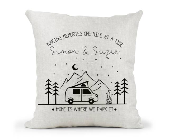 Personalised Pop Top Camper Van Motorhome Campervan Cream Canvas ...