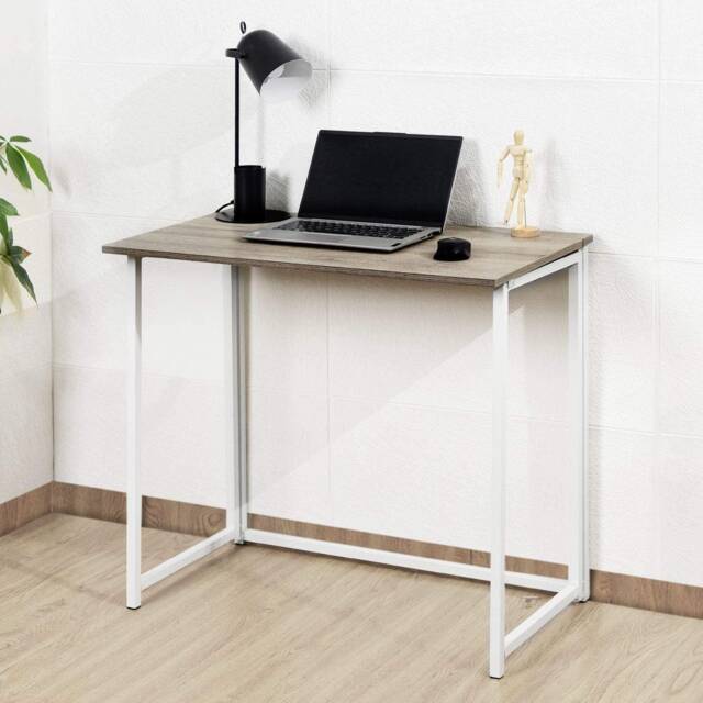 Folding Desk Table in White Powder Coating - 80 X 45 74cm by Etsy ...