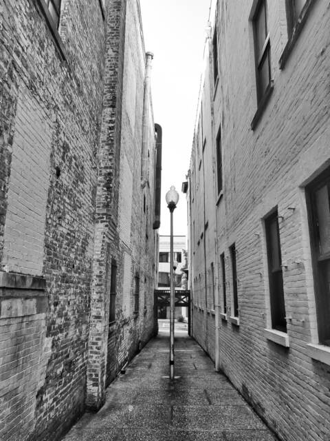 street Lamp in An Alley - B&w by Etsy | ufurnish.com