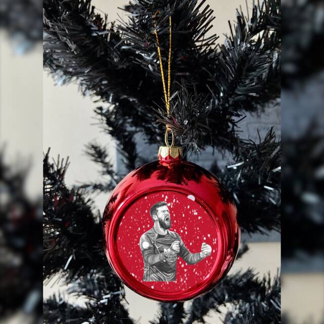 Alisson Becker Inspired Christmas Bauble Drawing Design by Etsy ...
