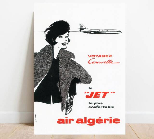 Poster Air Alg??rie Travel Caravelle by Etsy | ufurnish.com