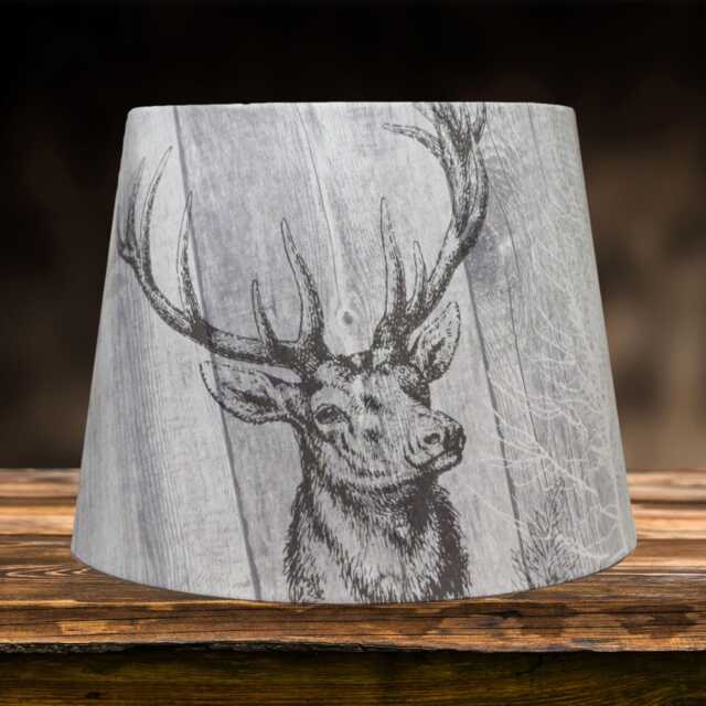 Grey Stag Lampshade Light Shade Woodland Rabbit Lampshades For Ceiling ...