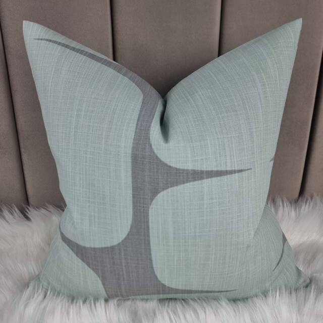 Scion Lohko Graphite/Mist Retro Scandinavian Fabric Pillow/Cushion ...