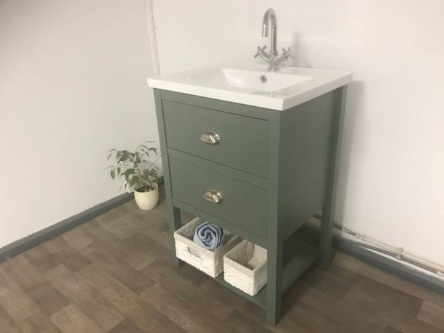 600 Vanity Unit - Ceramic Basin Painted Any Colour Norton Vanity by ...
