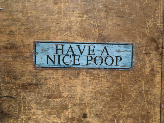 Have A Nice Poop Door Sign Bathroom Toilets Changing Room Enamel Metal ...