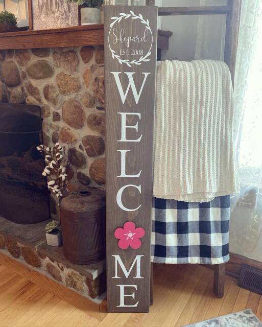 Tall Welcome Sign With Interchangeable Designs by Etsy | ufurnish.com