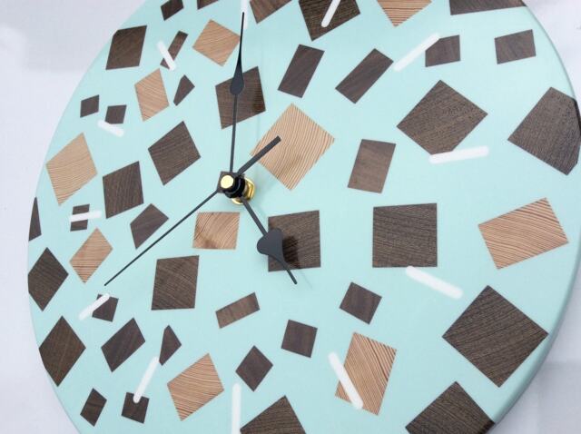 Chocolate Mint Ice Cream Clock, Modern Wall Unusual Quirky Resin Green ...