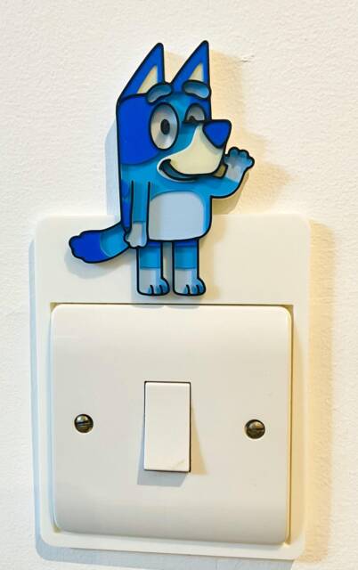 Bluey Inspired Light Switch Surround - Bingo Muffin Socks by Etsy ...
