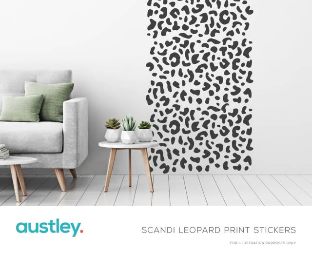 510 Leopard Print Wall Sticker Decals, Scandi Style, Kids Bedroom ...