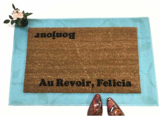 Funny French Doormat, Au Revoir Bonjour - Eco-Friendly Coir Mat by Etsy ...