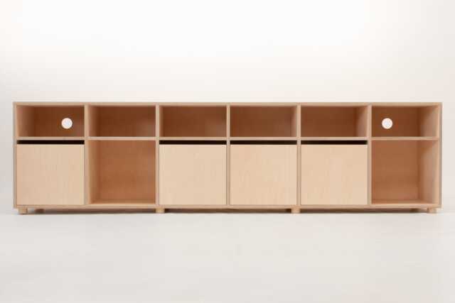 Masamune Sideboard // Media Console/Tv Unit Storage - Ash Feet Plinth ...